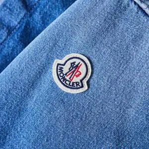 Moncler Cropped Denim Trucker Jacket