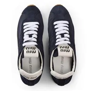 Miu Miu Plume Suede Sneakers - No