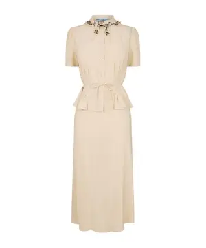 Prada Embellished Midi Dress - No