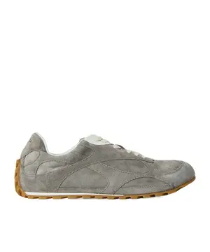 Bottega Veneta Solid Color Low Top Trainers - Gray
