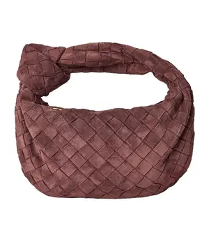Bottega Veneta Solid Color Shoulder Bag - Red
