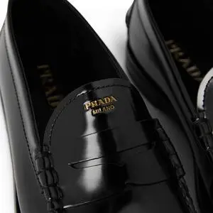 Prada Foil Mocassin Loafers
