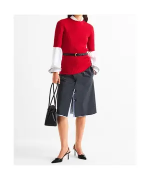 Prada Midi Skirt - Black