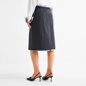 Prada Midi Skirt - Black