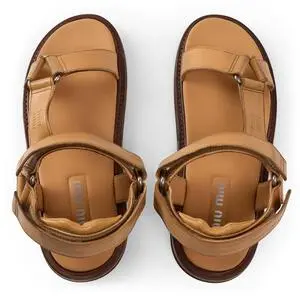 Miu Miu Leather Gladiator Sandals