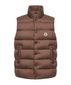 Moncler Tibb Down Vest - Brown