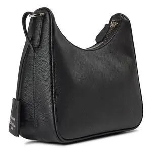 Prada Leather Shoulder Bag With Pouch