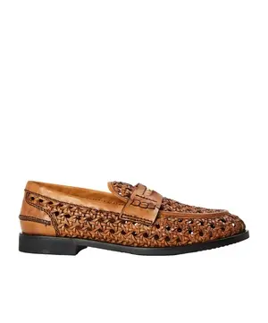 Miu Miu Classic Penny Loafers - Brown
