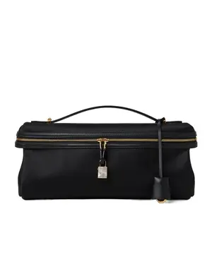 Loro Piana Extra Softy Bag L33 Shoulder Bag Black/gold