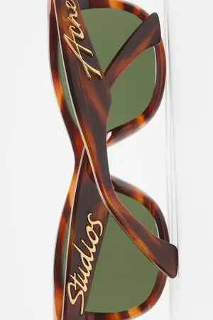 Acne Studios Square Frame Sunglasses With Logo Detail