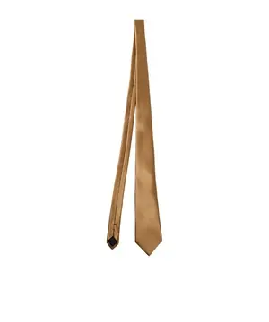 Saint Laurent Silk Neck Tie - Yellow