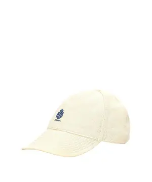 Prada Corduroy Baseball Cap - White