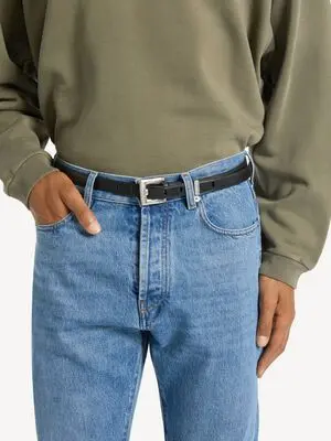Balmain Anthem Smooth Leather Belt