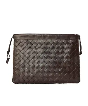 Bottega Veneta Simple Clutch Bag - Black