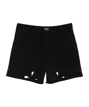 Coperni Petal Cut-out Shorts - Black