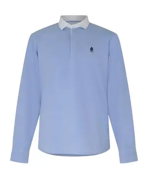 Prada Long-sleeve Poplin Polo Shirt