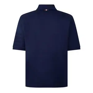 Thom Browne Short-sleeve Pique Polo Shirt - No