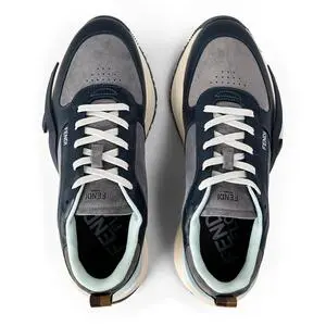 Fendi Color Blocked Low Top Trainers