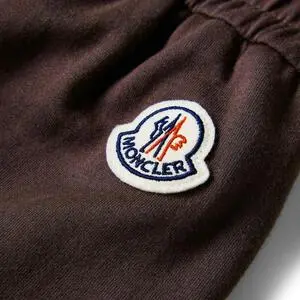 Moncler Velour Wide-leg Track Pants - Black