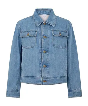 Thom Browne Cropped Denim Trucker Jacket