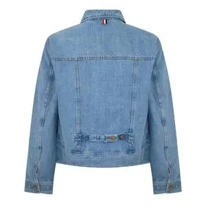 Thom Browne Cropped Denim Trucker Jacket
