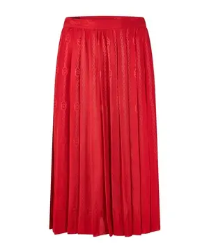 Gucci Ull-length Pleated Midi Skirt