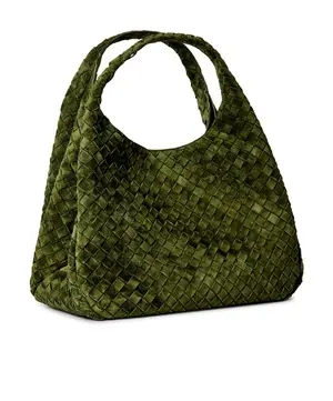 Bottega Veneta Woven Tote Bag With Pouch