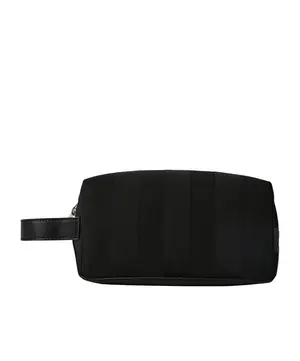 Fendi Vertical Striped Toiletry Bag Black
