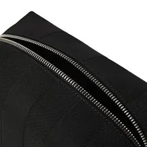 Fendi Vertical Striped Toiletry Bag - Black