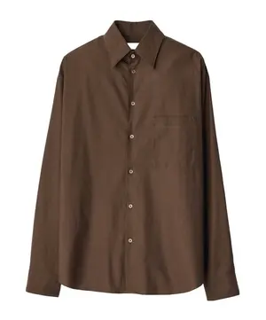 LEMAIRE Regular Shirt In Washed Cotton Silk