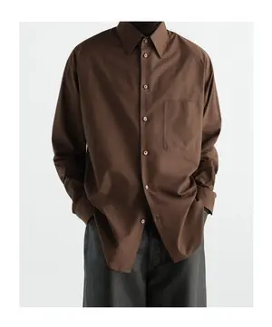 LEMAIRE Regular Shirt In Washed Cotton Silk
