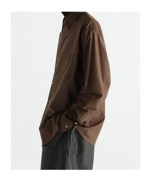 LEMAIRE Regular Shirt In Washed Cotton Silk