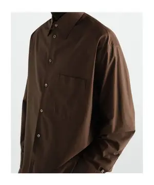 LEMAIRE Regular Shirt In Washed Cotton Silk
