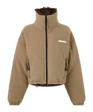 MIU MIU Miu Miu Cropped Stand Collar Jacket