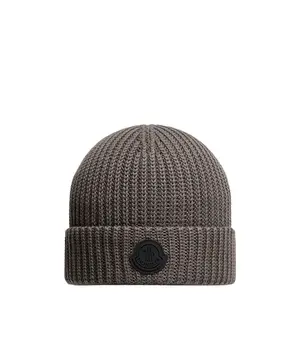 Moncler Cotton Beanie - Brown