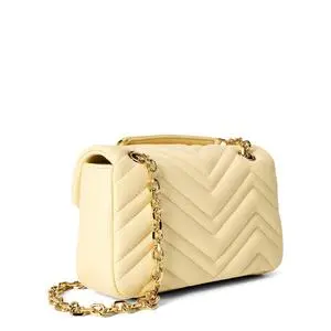 Gucci Quilted Leather Shoulder Bag With Chain Strap