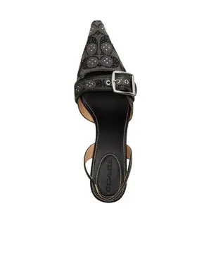 COACH Slingbacks With Buckle Detail - Black