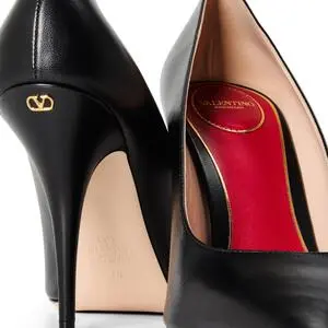 Valentino Garavani Leather Pointed-toe Stiletto Pumps