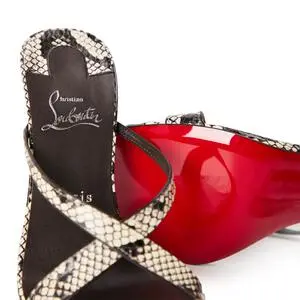 CHRISTIAN LOUBOUTIN Print Slide Mule Stilettos