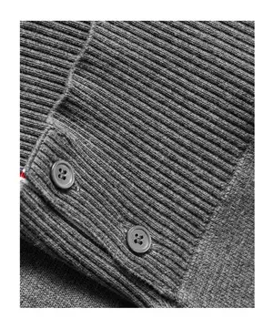 Thom Browne Pullover With Four Bar Detail - Black