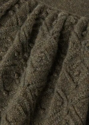 Loro Piana Cashmere Knitted Midi Skirt