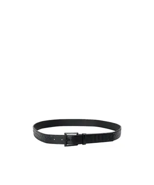 Bottega Veneta Woven Leather Belt - Black