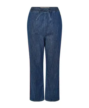 Valentino Garavani Drawstring Denim Ankle Trousers
