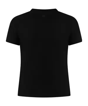 AMI Paris Pure Crew-neck Short-sleeve Tee - Black
