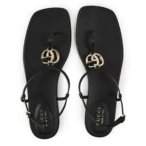 Gucci Simple Flat Sandals - Black