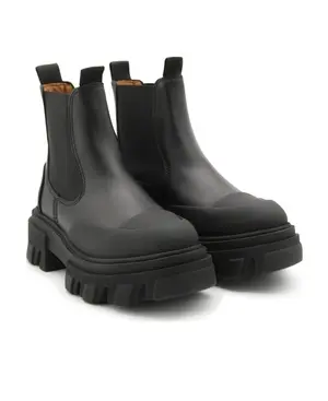 GANNI Cleated Low Chelsea Boots
