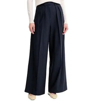 Max Mara Tailored Pinstriped Wide-leg Trousers