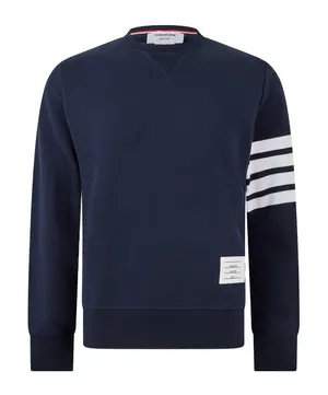Thom Browne Neck Sweatshirt Black