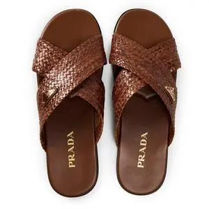 Prada Woven Slippers