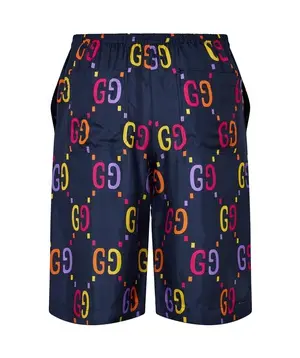 Gucci Monogrammed Slim-fit Shorts